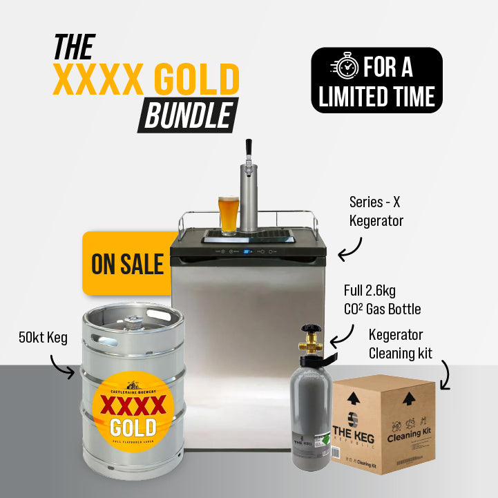Kegerator Bundle with XXXX Gold 50L Keg – The Keg Republic